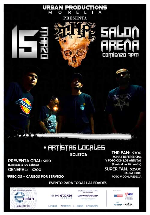 THR CRU2 : Salon Arena : MORELIA : Información del evento - Compra tus ...