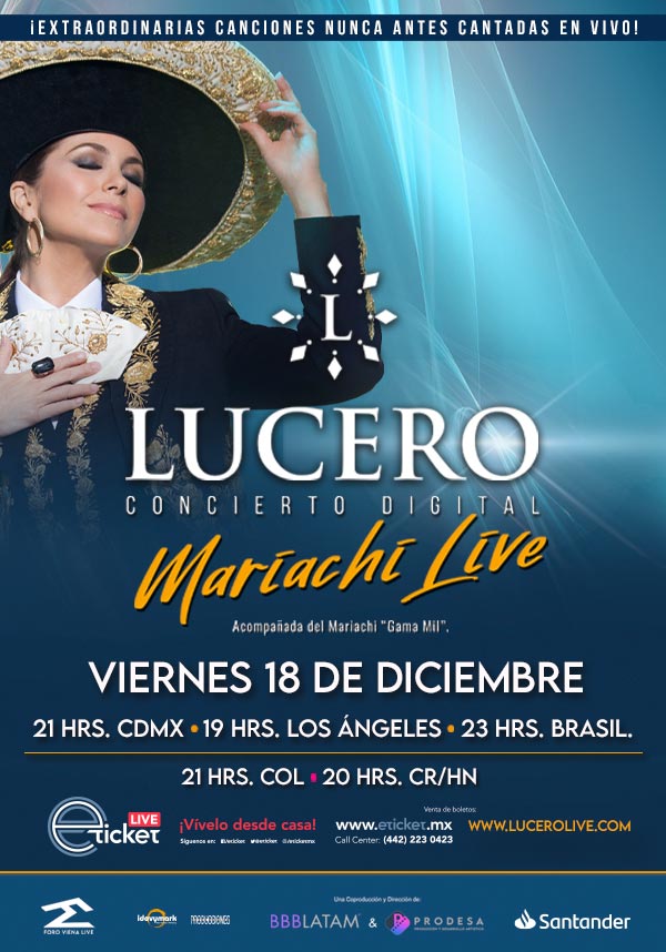 LUCERO... MARIACHI LIVE : eticketLIVE - Streaming : ONLINE ...